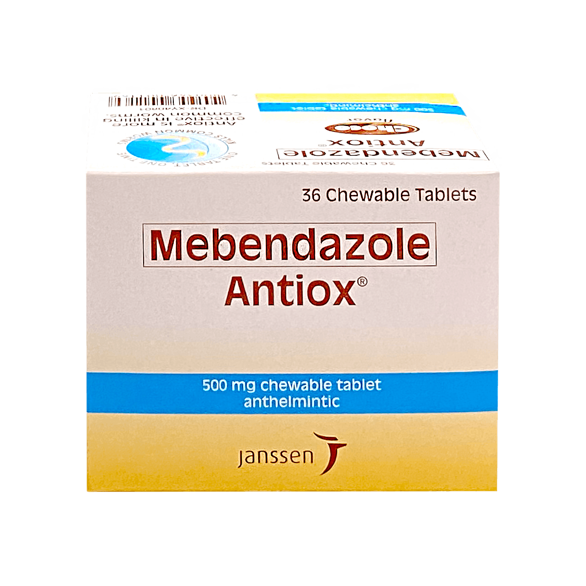 ANTIOX Choco Mebendazole 500mg - 1 Box x 36 Chewable Tabs price in the ...